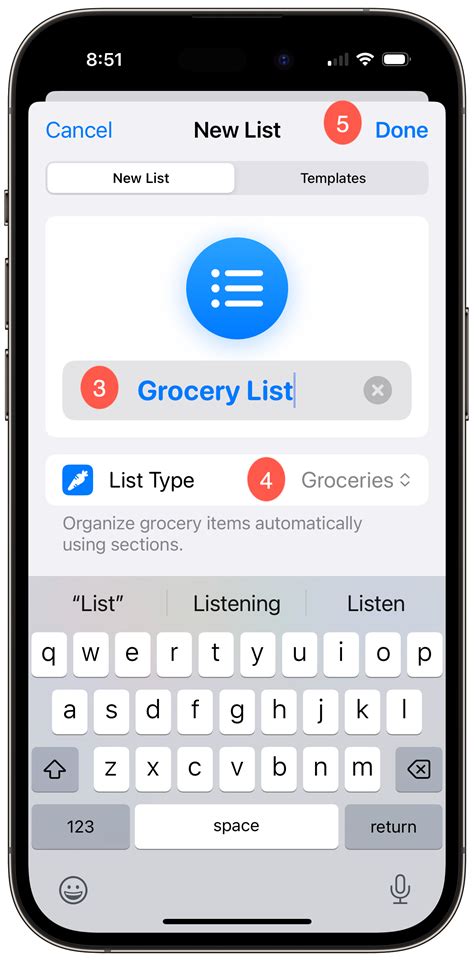 Create A Grocery List With The Reminders App Senior Tech Club