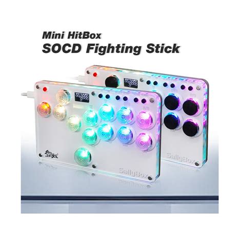 Mini Custom Hitbox Sallybox With Gamerfinger Caps LED Light Etsy