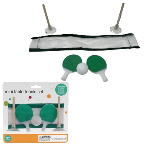 Mini Tabletop Ping Pong Set Portable Desktop Table Tennis Game With
