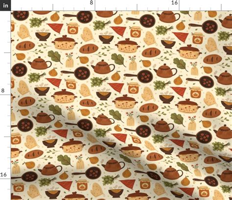 Small Cozy Kitchen Fabric Spoonflower