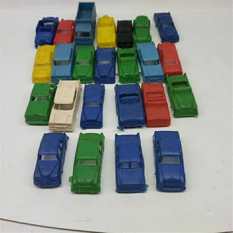 Lot Of 24 Vintage 1950s Small Plastic Molded Toy Cars Ebay
