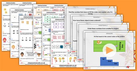 Ordering Numbers Year 1 Place Value Resource Pack Classroom Secrets Classroom Secrets