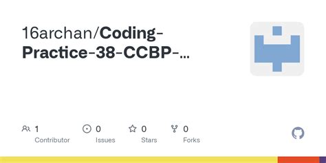 GitHub Archan Coding Practice CCBP Timeline