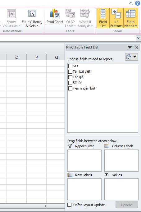 Cách tách dữ liệu thành nhiều Sheet trong Excel 2022