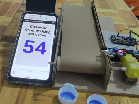 Real Time Conveyor Counter Esp8266 Webserver
