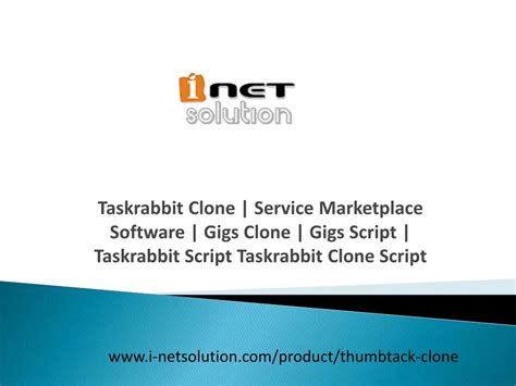 Ppt Taskrabbit Clone Service Marketplace Software Powerpoint Presentation Id7926217