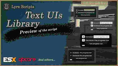 Esx Lyre Text Uis An Advanced Text Ui Library Esx Scripts