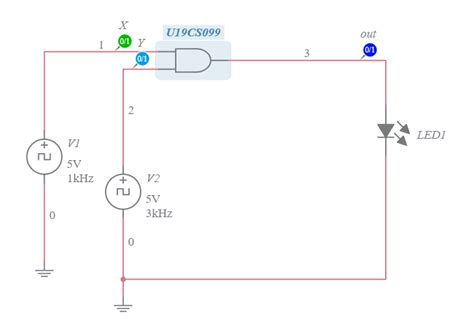 AND GATE Multisim Live