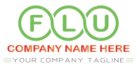 Flu Letter Logo Design Premium Vector