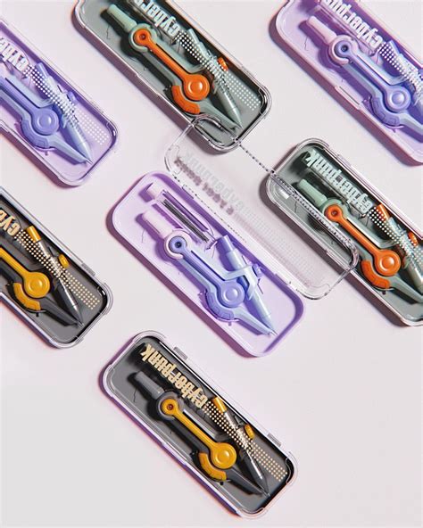 圆规，赛博，卡通，潮酷，文具，削笔刀，卷笔刀， 花瓣网