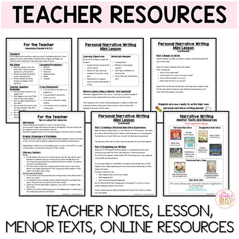 Teaching Narrative Writing Tips And Resources