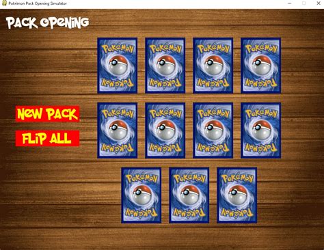 Github Cybermatt Pokemon Pack Opening Simulator Using Pygame I Created A Pokemon Pack