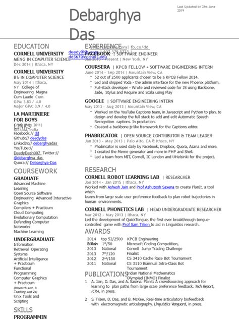 deedy cv pdf software software engineering