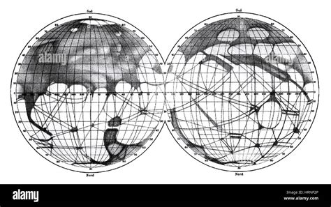 Schiaparelli Map Mars Cut Out Stock Images And Pictures Alamy