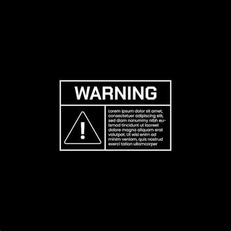 Premium Vector Warning Label Sticker
