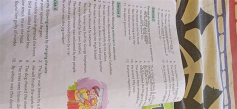 exercise 3 rewrite the following sentences in adtive voice filo