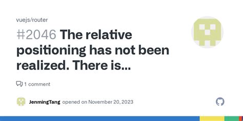 The Relative Positioning Has Not Been Realized There Is Ambiguity With