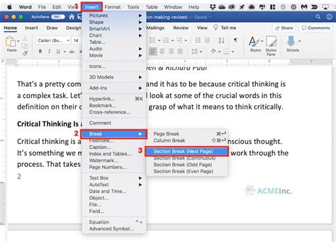 How To Insert Section Breaks In Word Viral Hutomo