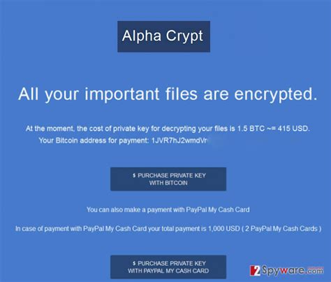 Remove Alpha Crypt Virus