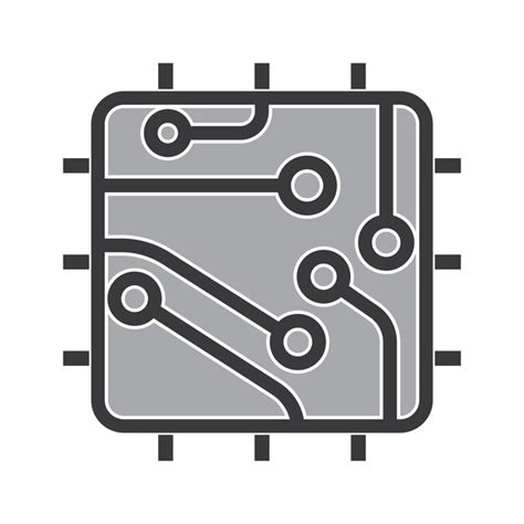 Premium Vector Chip Processor Icon