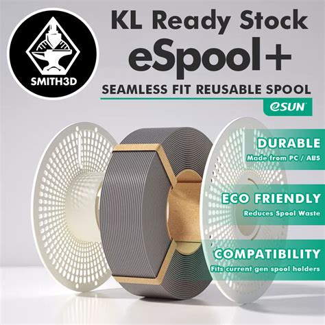 Esun Espool Reusable Filament Spool For Refill Filament Bambu Lab Printer Adaptable Spool