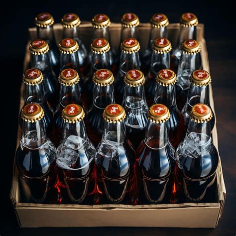 Premium Ai Image Packaging Photoshoot Of A 12pack Case Of Glass
