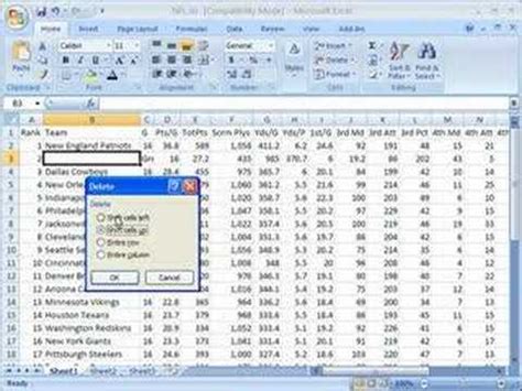 Insert Or Delete Cells Columns Or Rows In Excel YouTube
