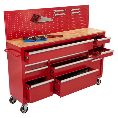 Rolling Workbench With Pegboard Free Delivery