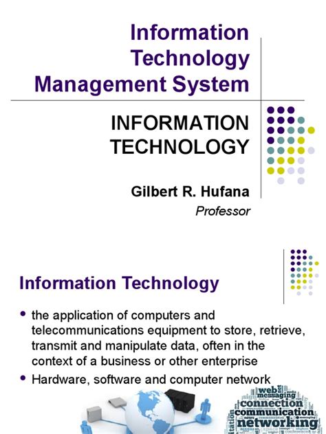 information technology management system pdf computer data storage