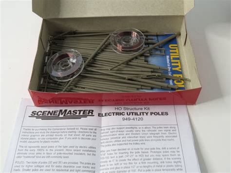 Walthers 949 4120 Electric Utility Poles Ho Scale Sold As Found 111