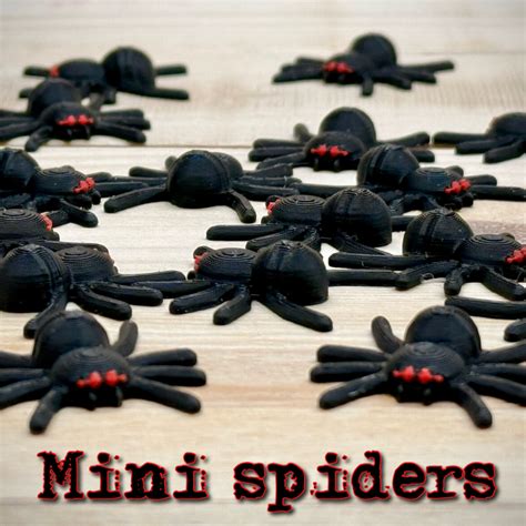3d Printable Mini Spiders By Enique3d