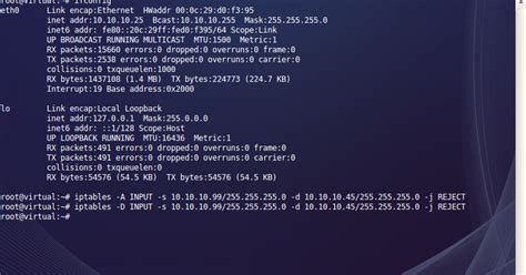 Kisah Perjalanan Melakukan Perintah Reject Dan Drop Pada Linux Ubuntu