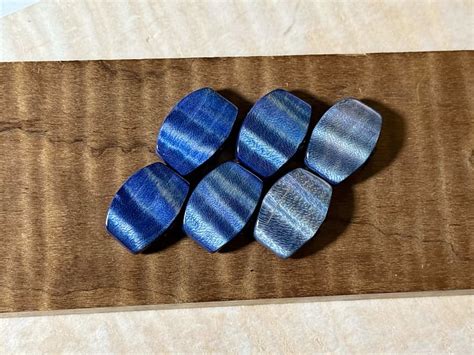 Aqua Violet Glow Fade Curly Maple Tuner Buttons For Prs Reverb