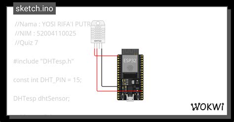 Membuat Penghitung Temperatur Suhu Dengan Dht22 Wokwi Esp32 Stm32