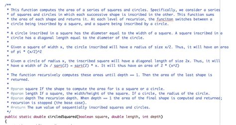 solved this function computes the area of a series of