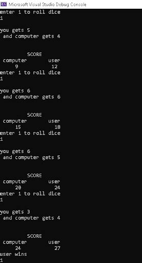 Pepsc Coder Game With Computer Dice 25 In Console Application