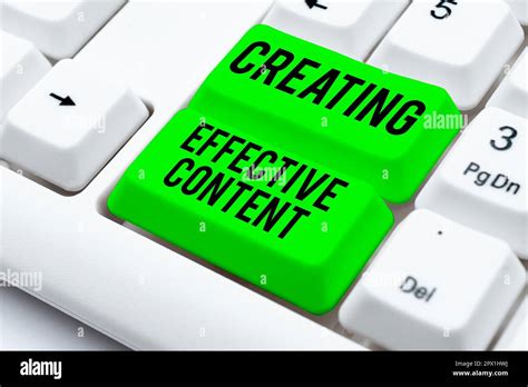 Hand Writing Sign Creating Effective Content Conceptual Photo Valuable Information Informative