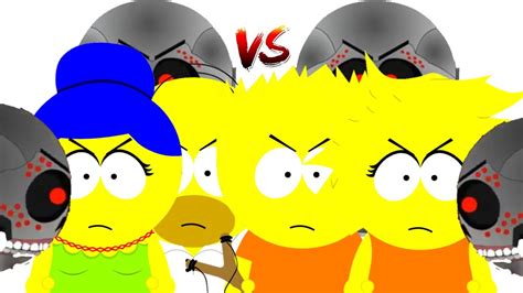 The Simpsons Vs Ginger Bots Youtube