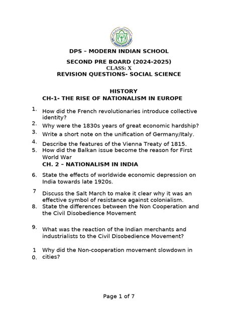 Social Sc Second Pre Board Qb Pdf Agriculture Money