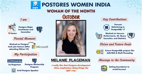 Melanie Pageman Postgres Women India