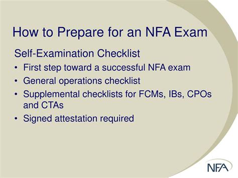 Ppt The Nfa Examination Process Patricia Cushing Director