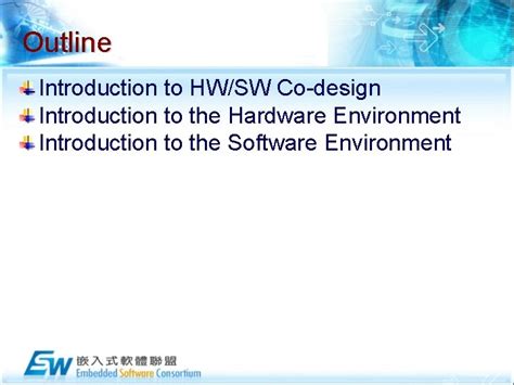 HWSW Codesign Lecture Basic Concepts Lab Environment