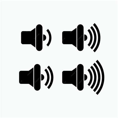 Premium Vector Noise Level Set Of Speaker Noisy Grade Symbol