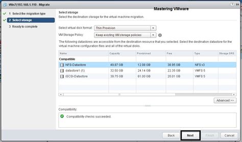 Migrate VM Storage Using Storage Vmotion Mastering VMware