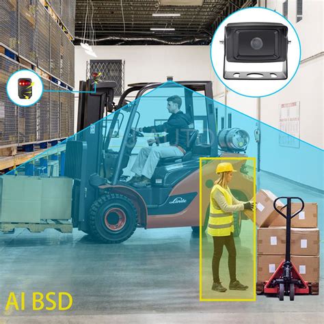 Ai Blind Spot Pedestrian Detection Ai Car Bus Forklift Truck Backup Camera System For Vehicle