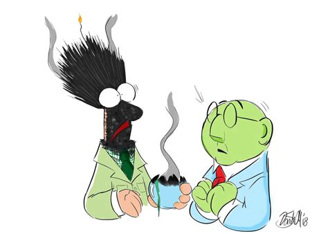 Dr Bunsen Honeydew And His Assistant Beaker By Danthedoodle On Deviantart