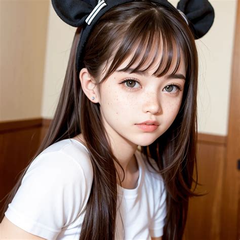 Stable Diffusion Beautiful Girl Freckles Realistic Free Ai Image