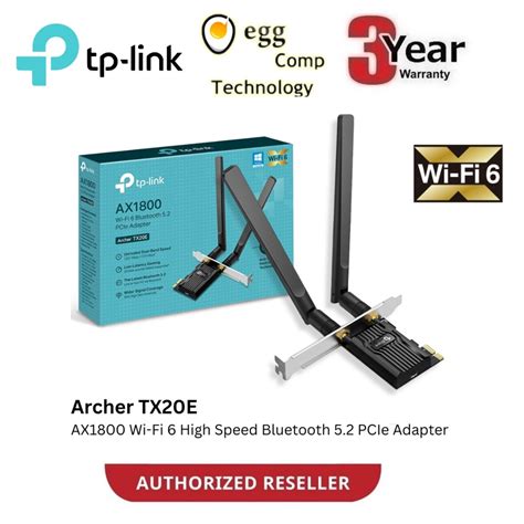 Tp Link Tx E Ax Wifi High Gain Dual Band Bluetooth Pcie Adapter For Desktop Pc