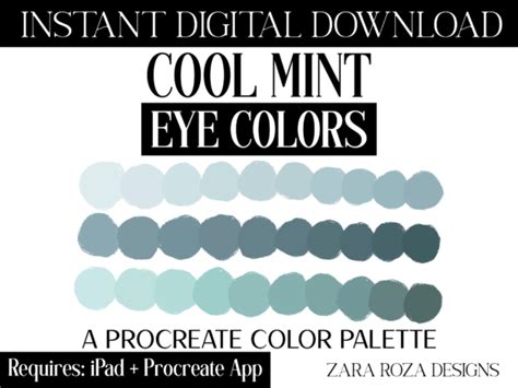 Procreate Eye Color Portrait Palette Bundle Bundle · Creative Fabrica