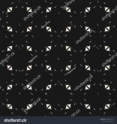 Black Minimalist Vector Seamless Pattern Simple Stock Vector Royalty
